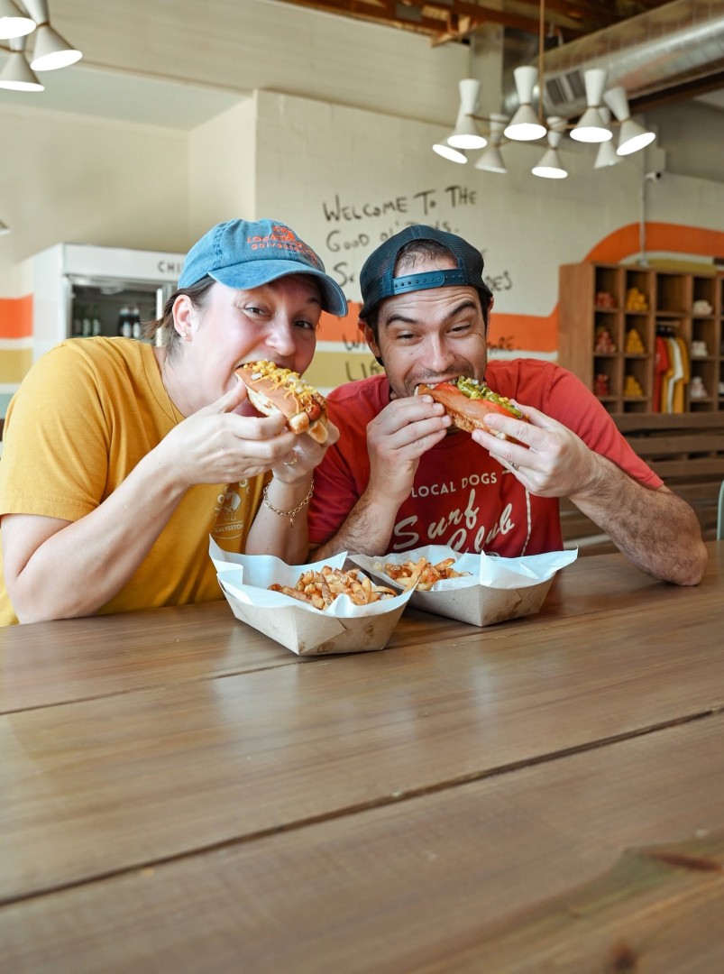 Hot Dog Eating Contest at Local Dogs | Visit Galveston